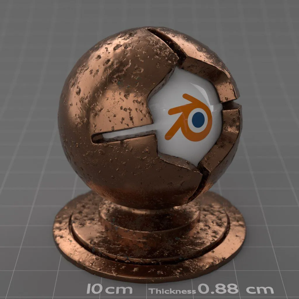 copper texture blender
