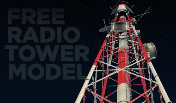 Free C4D 3D Model: Radio Tower - The Pixel Lab