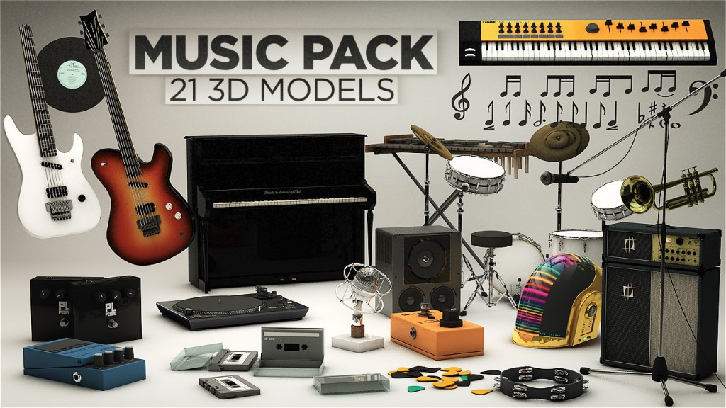 Introducing the 3D Music Pack! - The Pixel Lab