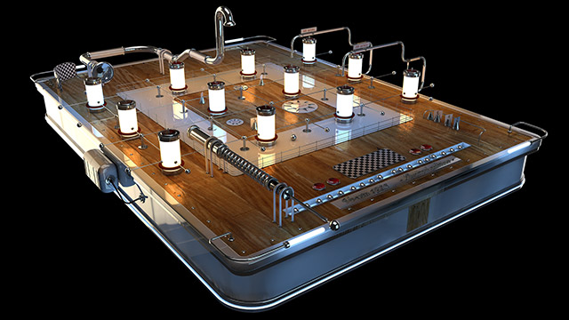 Free C4D Model: Pinball Abstract - The Pixel Lab