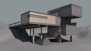 Free C4D Model: Modern Architecture Building - The Pixel Lab