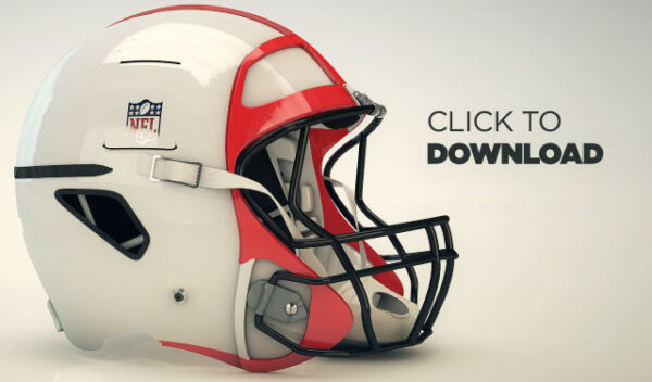 Free C4D 3D Model: Football Helmet! - The Pixel Lab