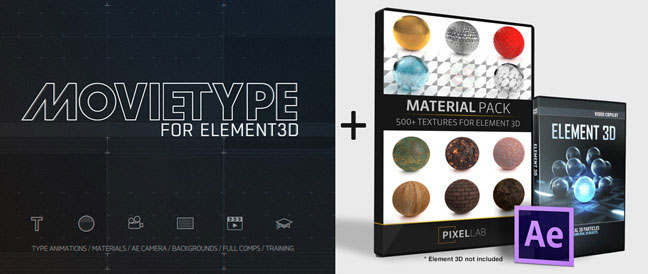 Material Pack for AE Element 3D 2.0 Update! | The Pixel Lab