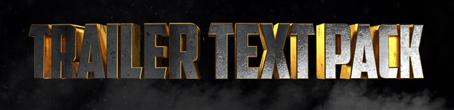 C4D Trailer Text Pack - The Pixel Lab