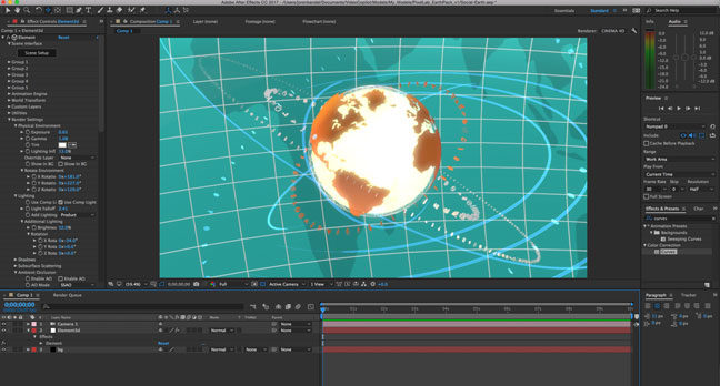 after-effects-ae-adobe-element3d-videocopilot-model_pack-social-earth ...
