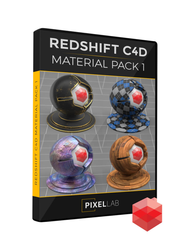 Redshift C4D Material Pack 1 - The Pixel Lab