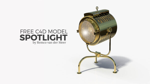 Free Cinema 4D Spotlight Model - The Pixel Lab