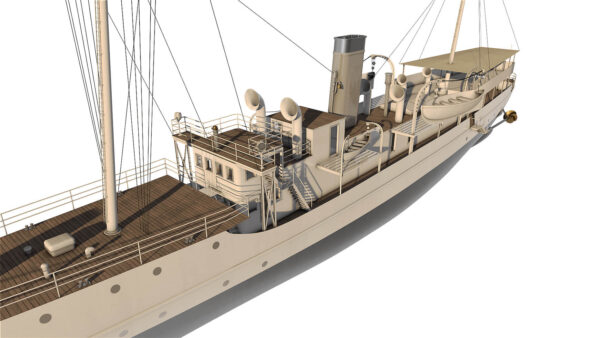 Free Cinema 4D 3D Model: SS Queen of Nassau Ship - The Pixel Lab