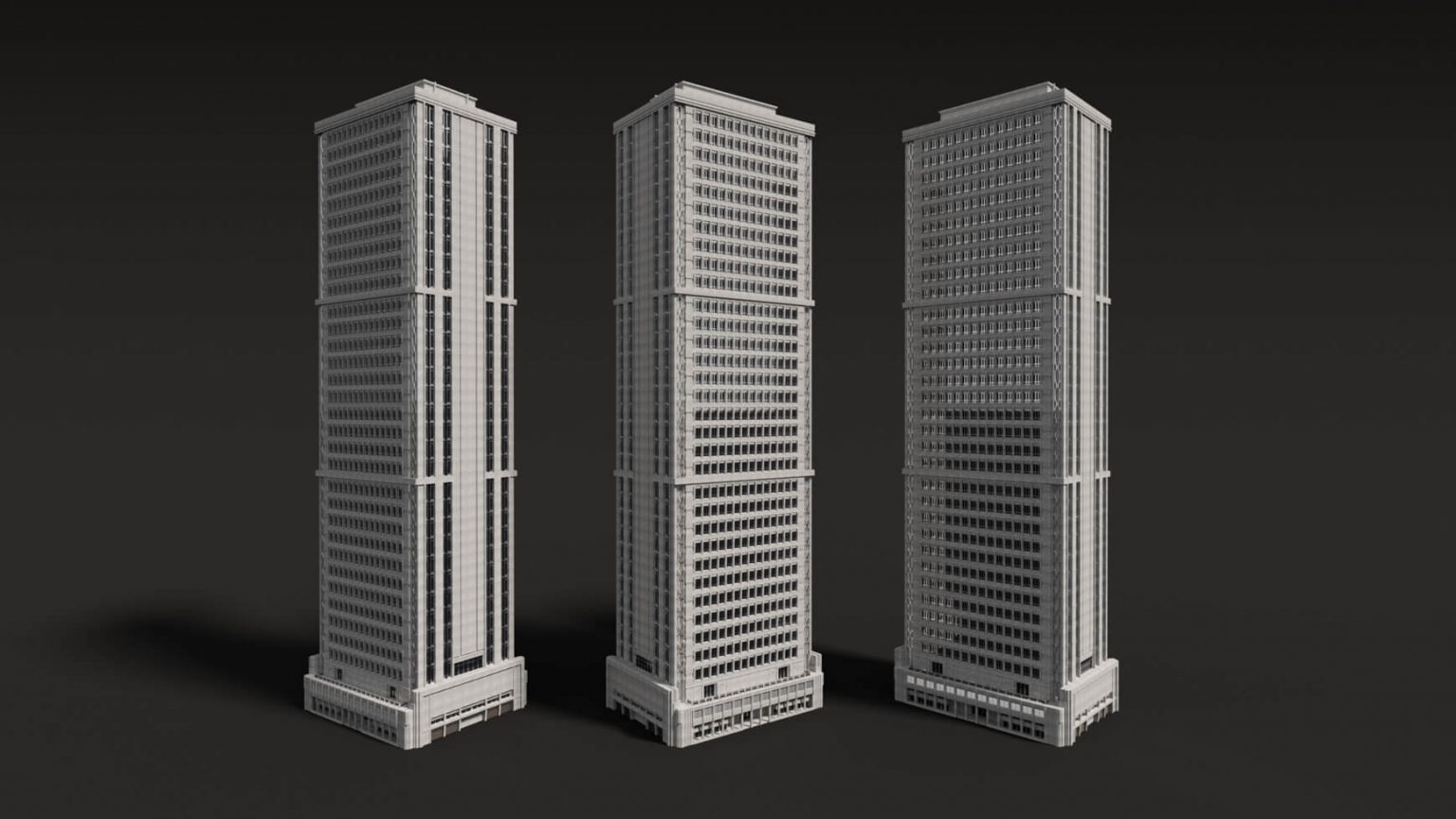 Free Cinema 4D 3D Model: Skyscraper