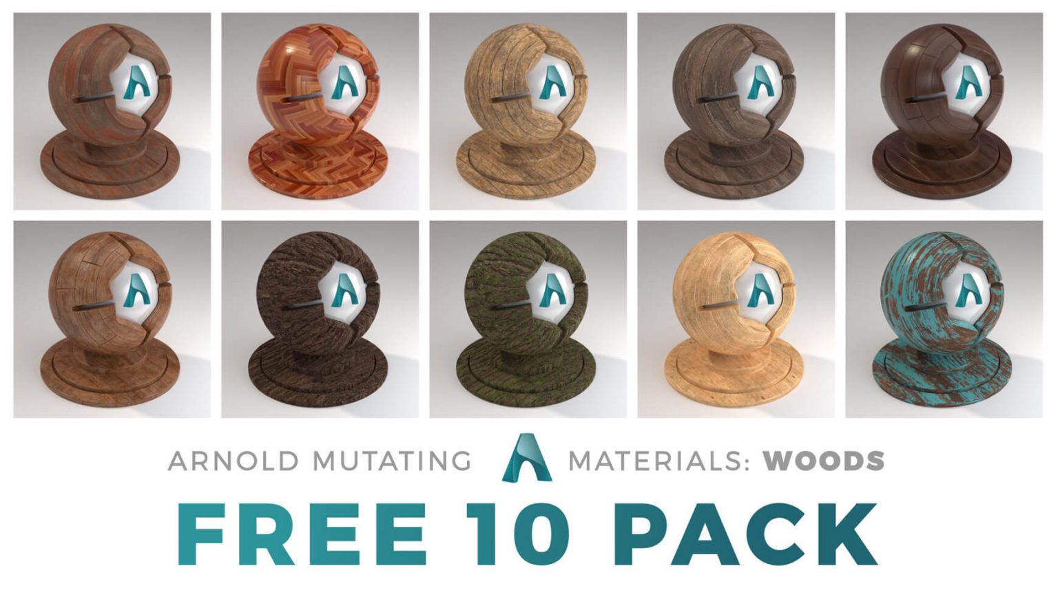 Free Arnold Cinema 4D Material Pack: Wood Sampler - The Pixel Lab