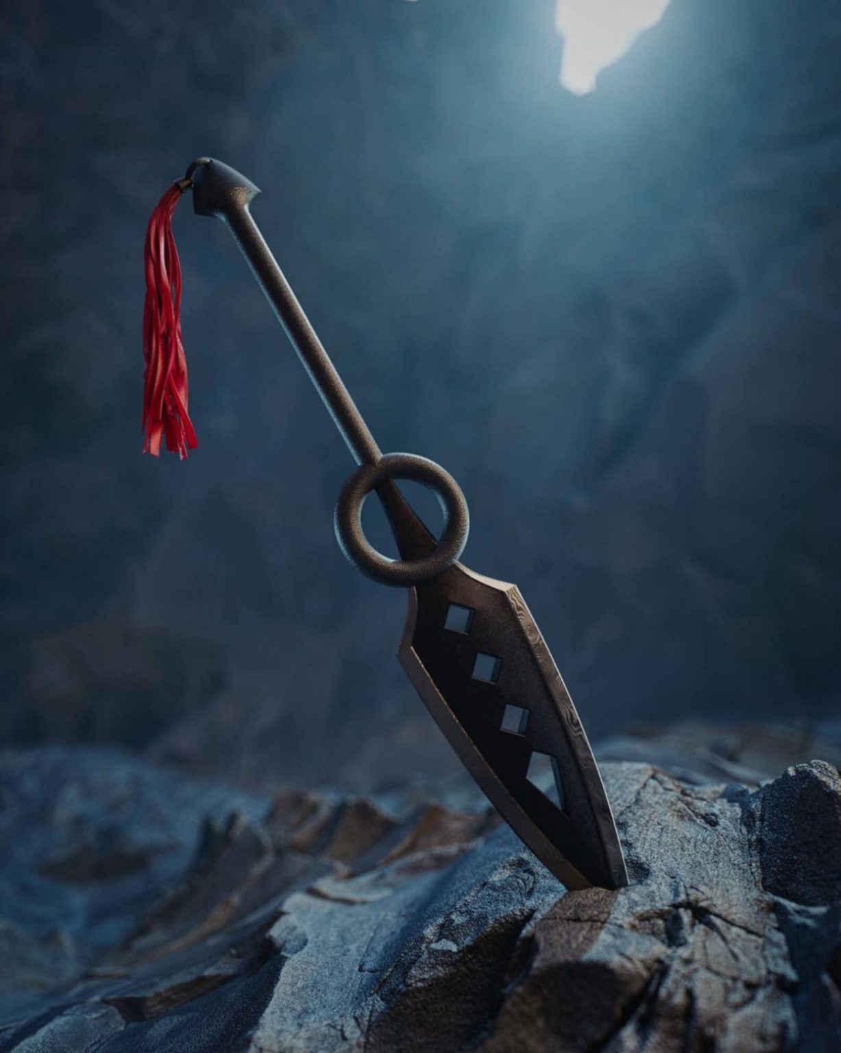 Free Cinema 4D 3D Model: Japanese Kunai Ninja Weapon - The Pixel Lab