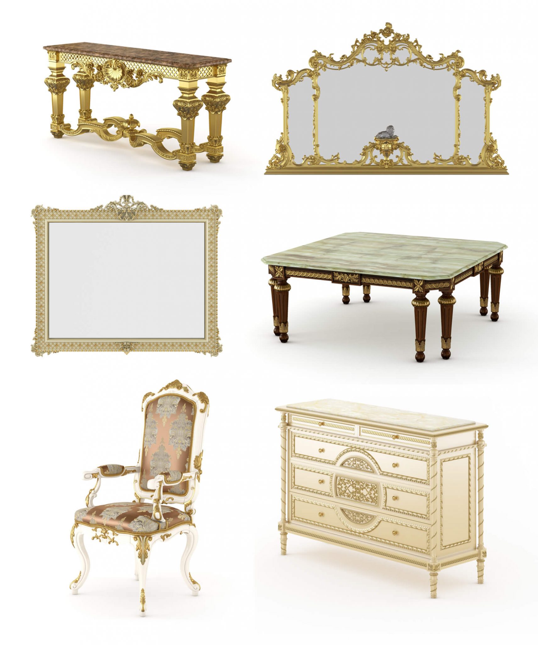 Free 3D Model Pack: Interior Design Furniture Elements Vol. 2 - The ...