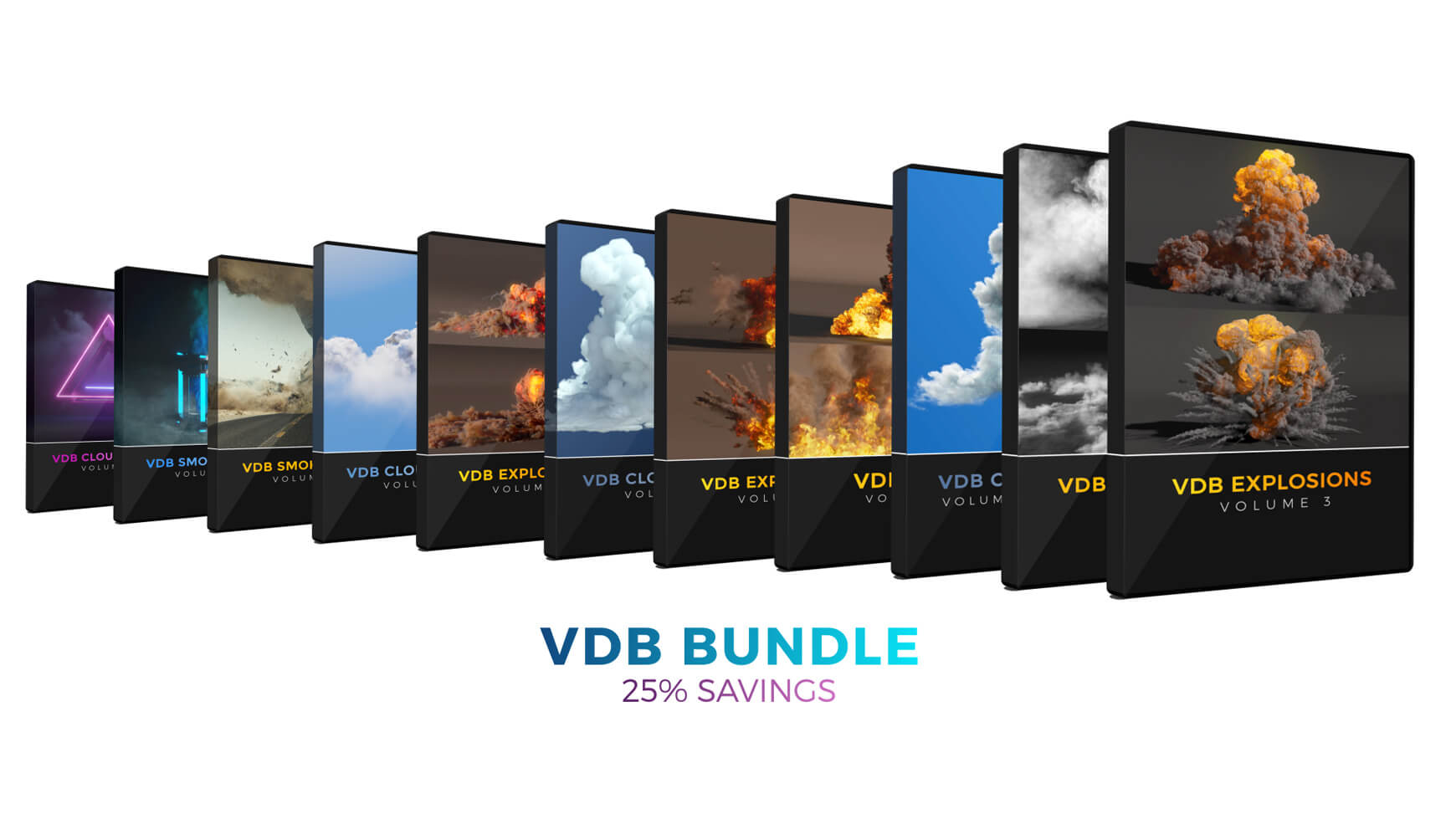 VDB Explosions Pack Volume 1: Animated - The Pixel Lab