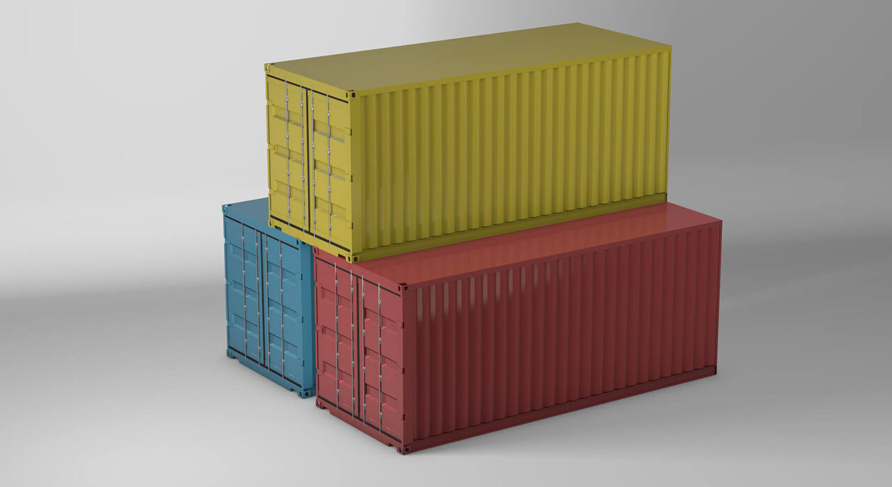 Free 3d Model Cargo Shipping Container The Pixel Lab