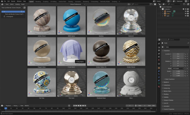Free Octane + Blender Texture Pack - The Pixel Lab